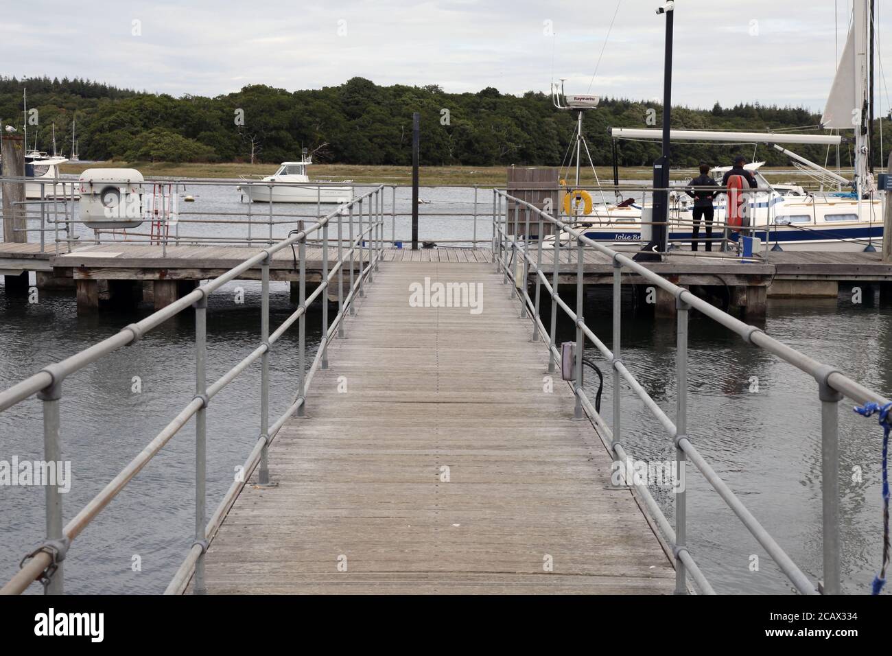 Jetty for Beaulieu River boat tour at Bucklers Hard, Brockenhurst, New ...