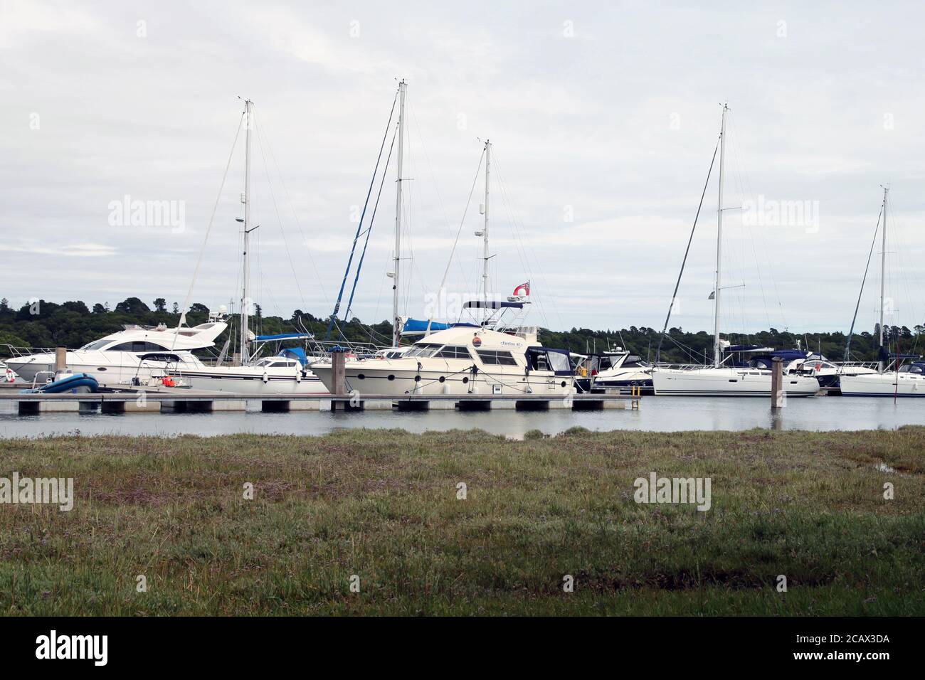 Boats on Beaulieu River, Bucklers Hard, Brockenhurst, New Forest ...