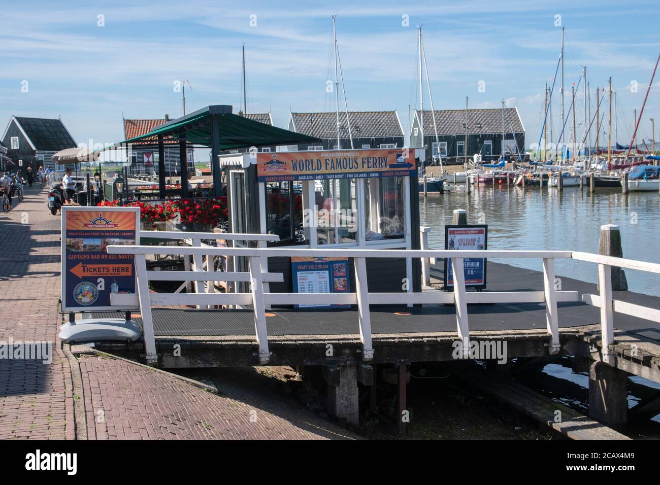 Billboard Most Famous Ferry At Marken The Netherlands 6-8-2020 Stock ...