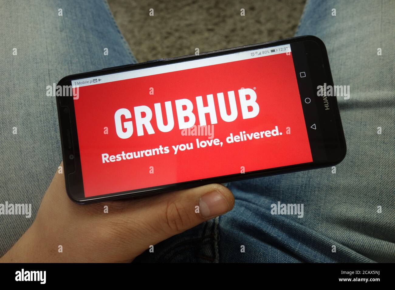 Grubhub logo hi-res stock photography and images - Alamy