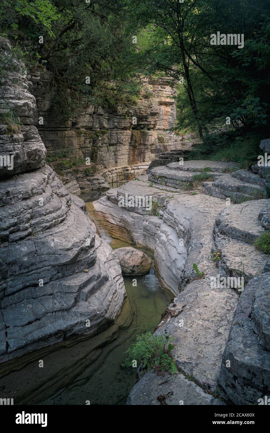 Papingo Rock Pools in Pindus Mountains, Greece Stock Photo - Alamy