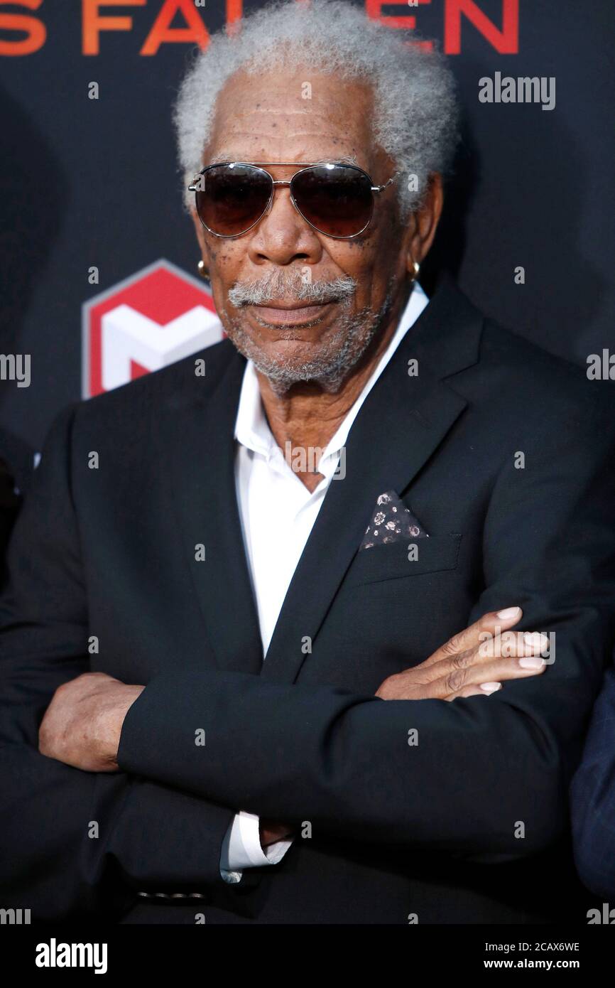 LOS ANGELES - AUG 21: Morgan Freeman at the "Angel Has Fallen" Premiere ...