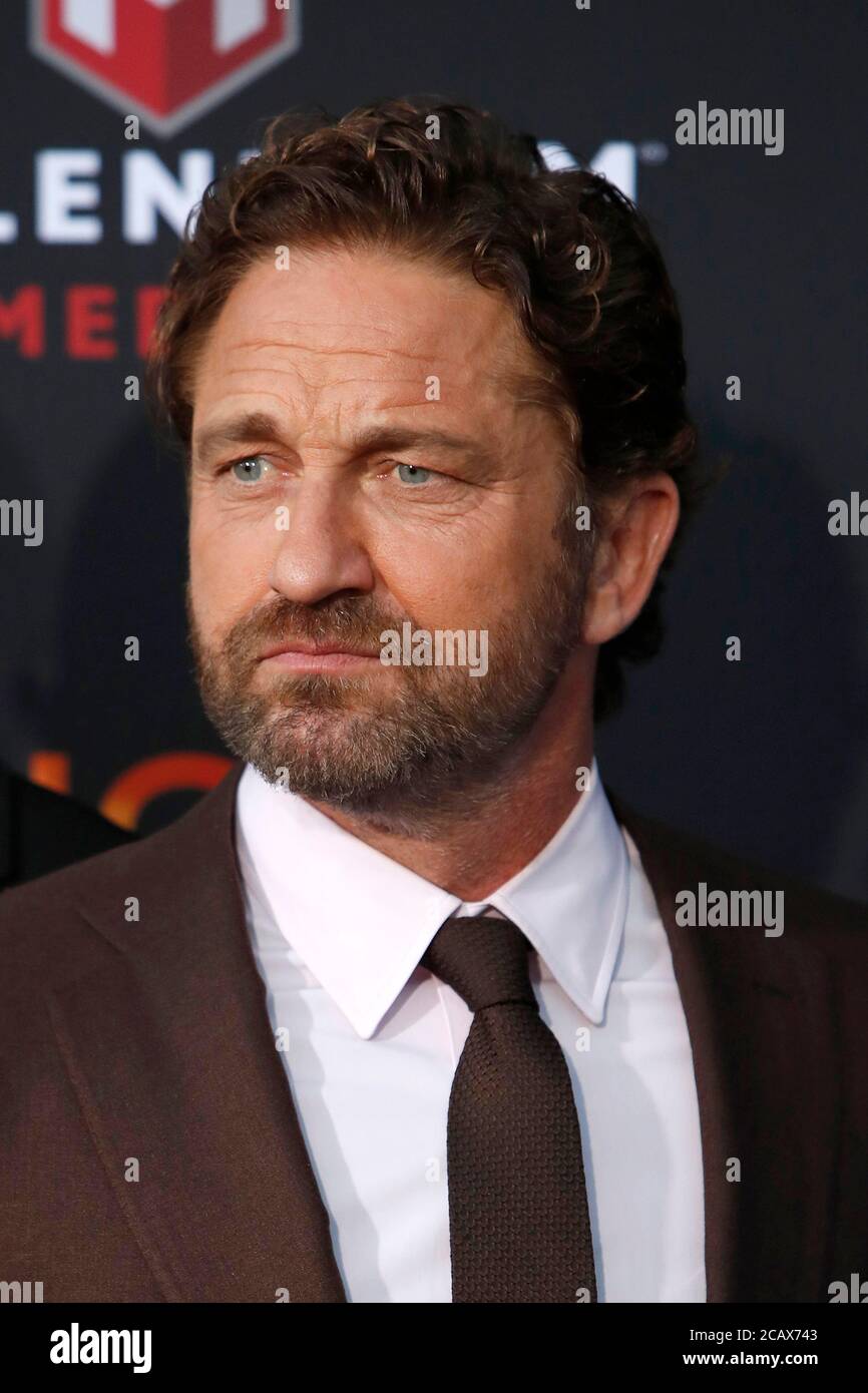 LOS ANGELES - AUG 21: Gerard Butler at the "Angel Has Fallen" Premiere ...