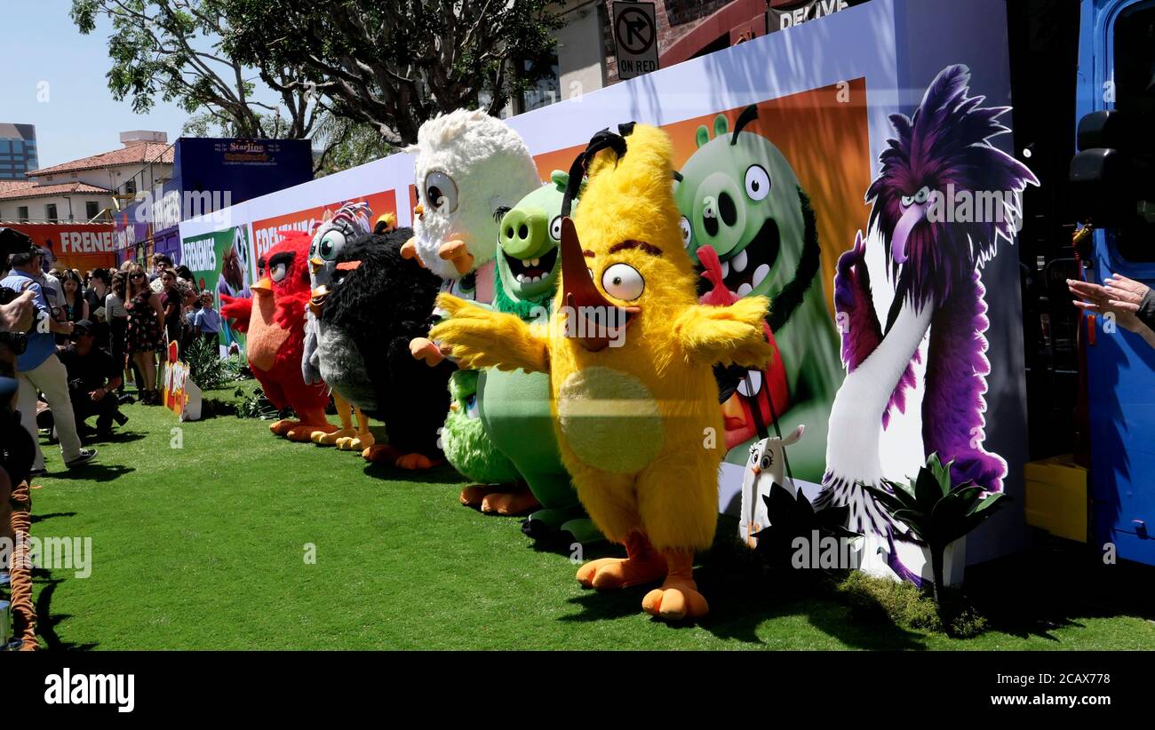 LOS ANGELES - AUG 10: Angry Bird, Characters at the "The Angry Birds ...