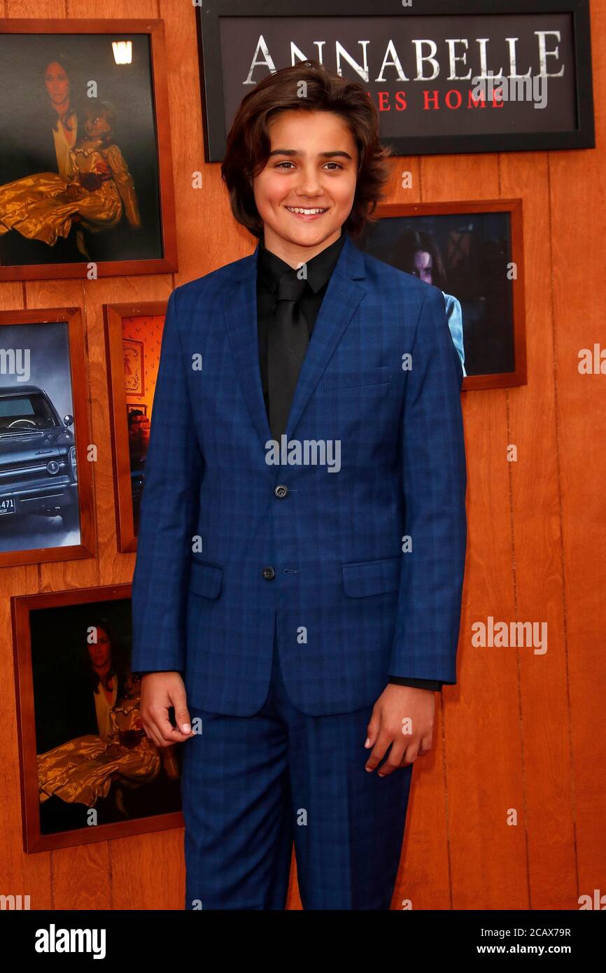 LOS ANGELES - JUN 20: Luca Luhan at the "Annabelle Comes Home" Premiere ...