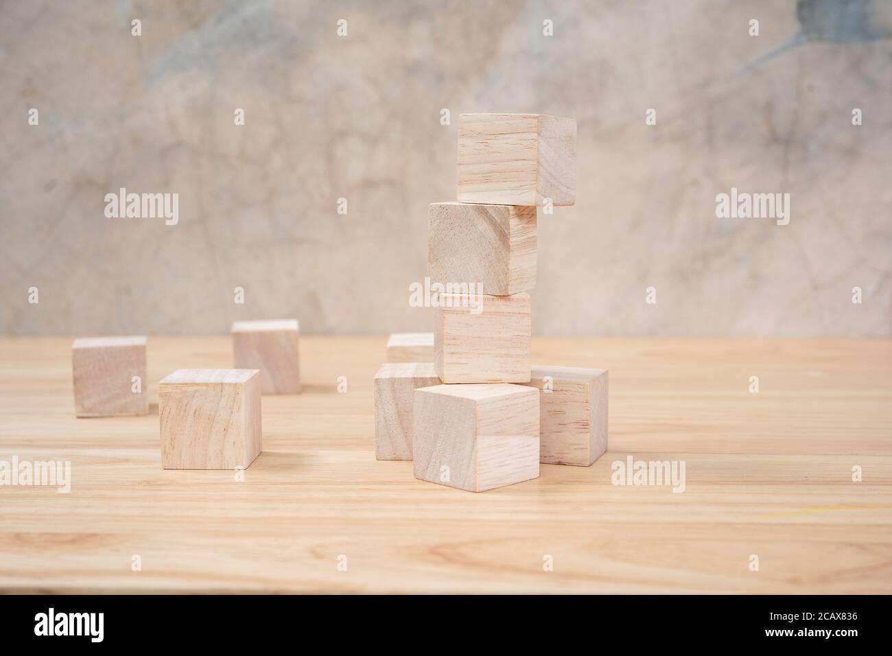 Wooden blocks stacking pyramid hi-res stock photography and images - Alamy