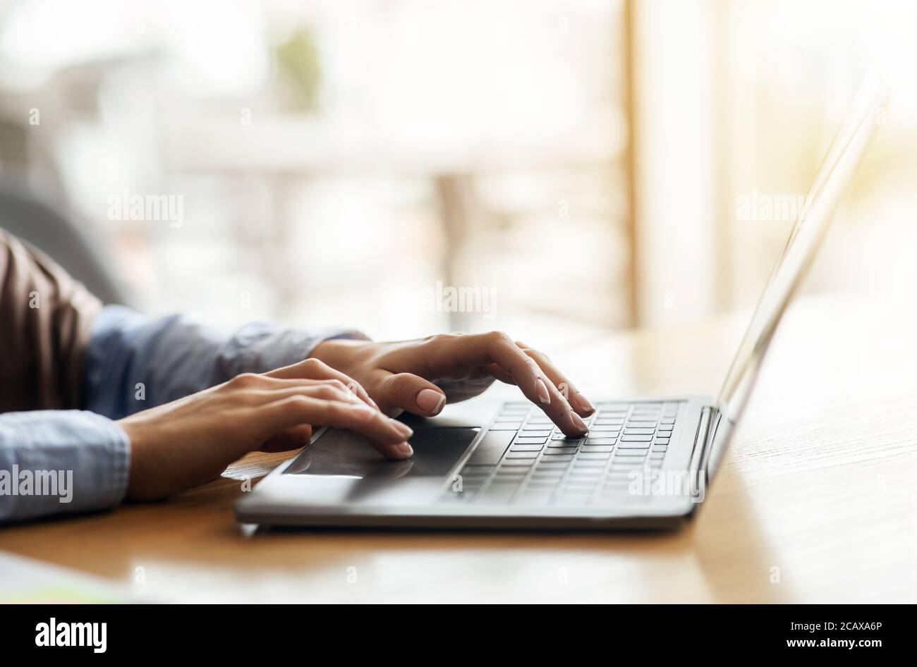 Typing computer keyboard laptop blurred hi-res stock photography and ...