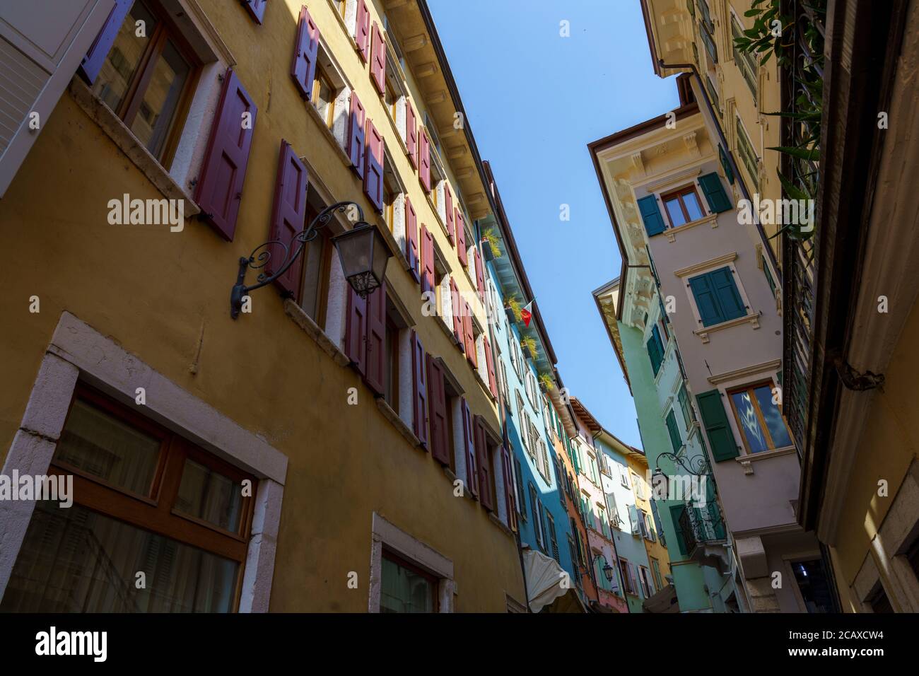 Riva del Garda, Trentino, Italy: old touristic city on the Garda lake ...