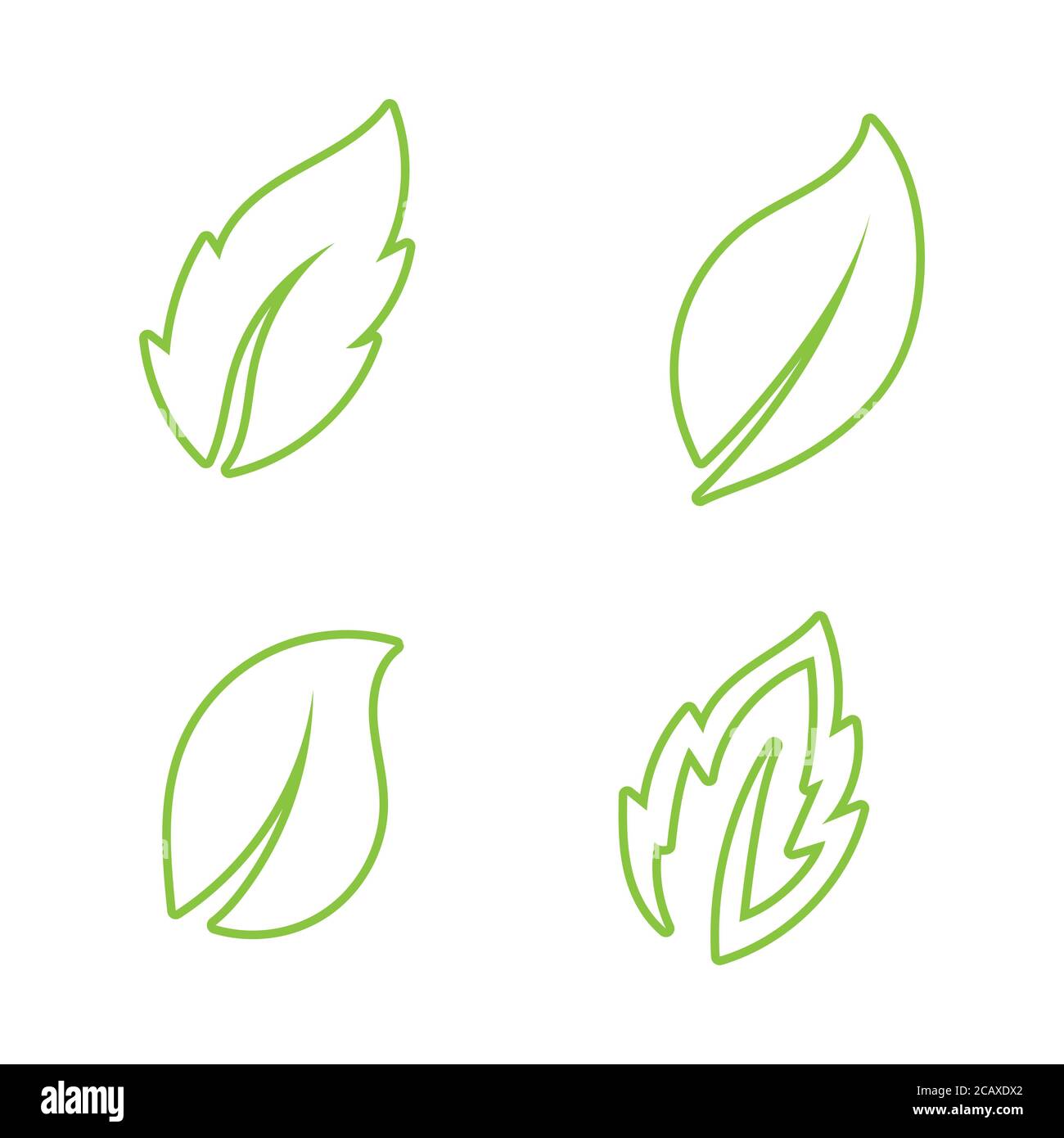 Logos of green Tree leaf ecology nature element vector Stock Vector ...