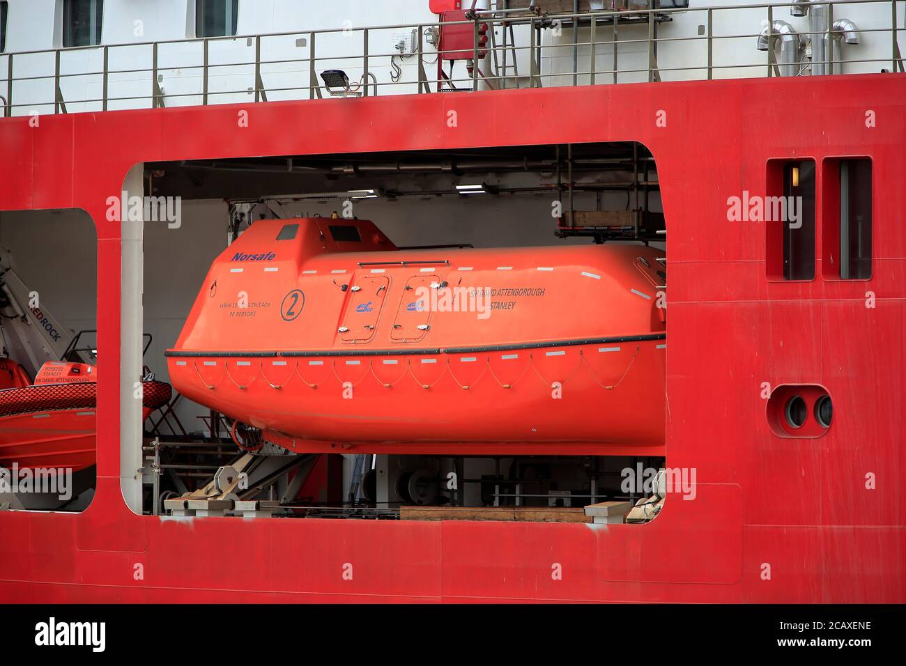 Sir David Attenborough ship leaves Cammell Lairds Stock Photo - Alamy
