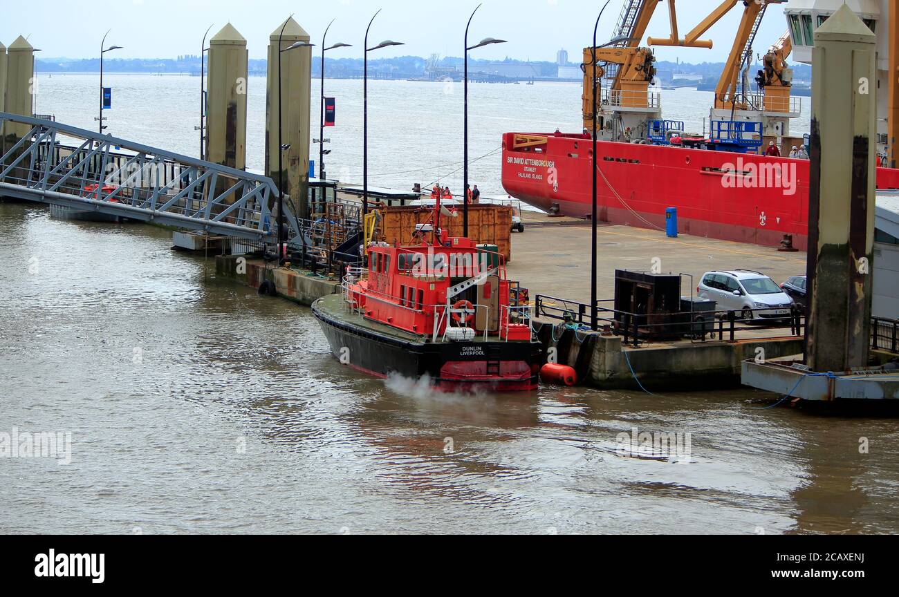 Sir David Attenborough ship leaves Cammell Lairds Stock Photo - Alamy