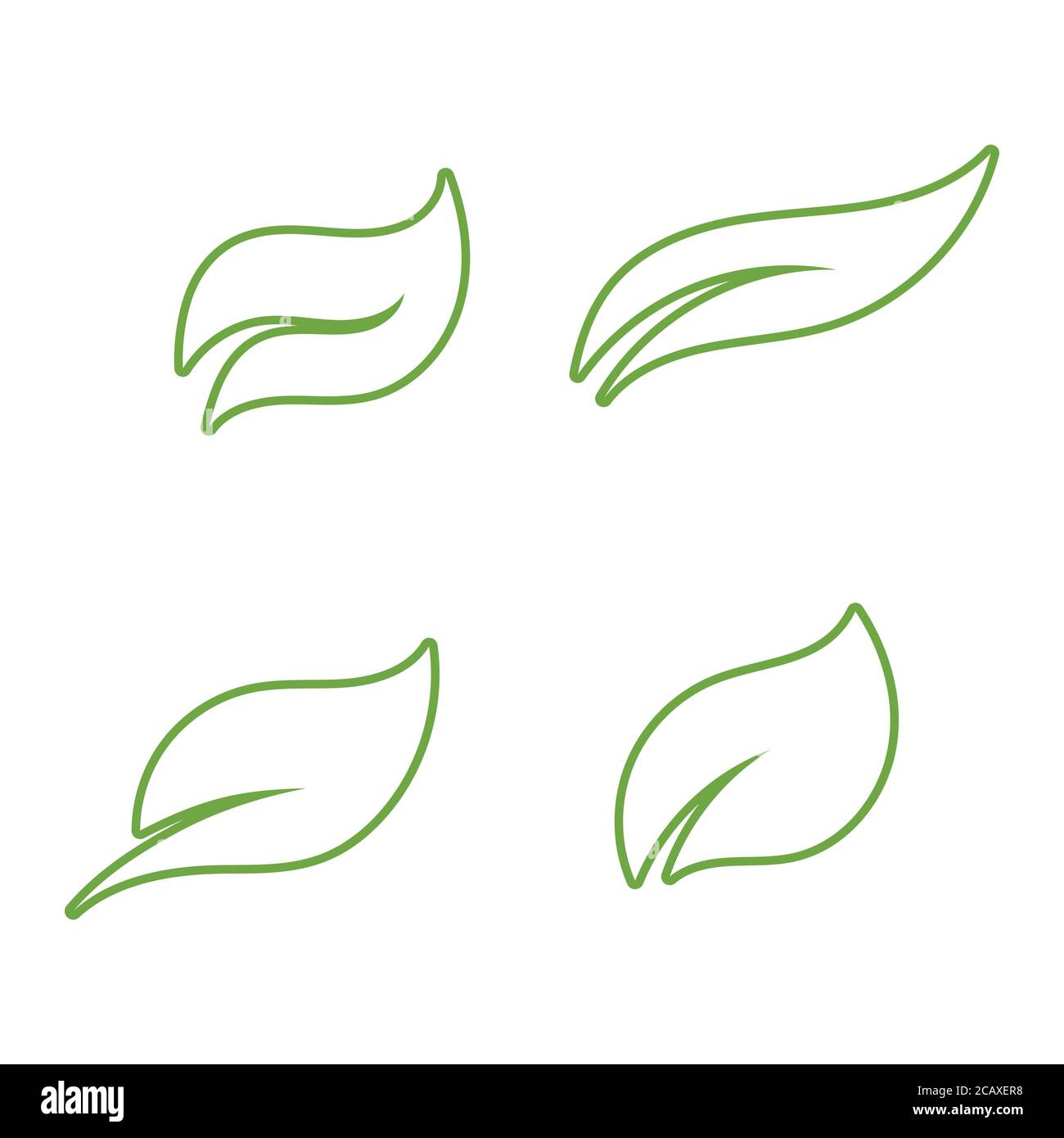 Logos of green Tree leaf ecology nature element vector Stock Vector ...