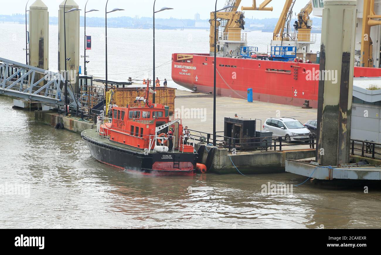 Sir David Attenborough ship leaves Cammell Lairds Stock Photo - Alamy