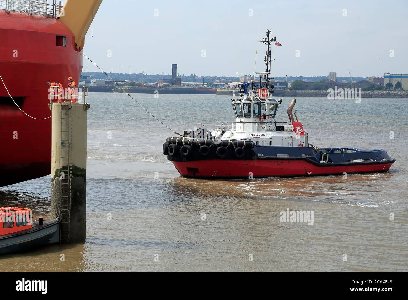 Sir David Attenborough ship leaves Cammell Lairds Stock Photo - Alamy