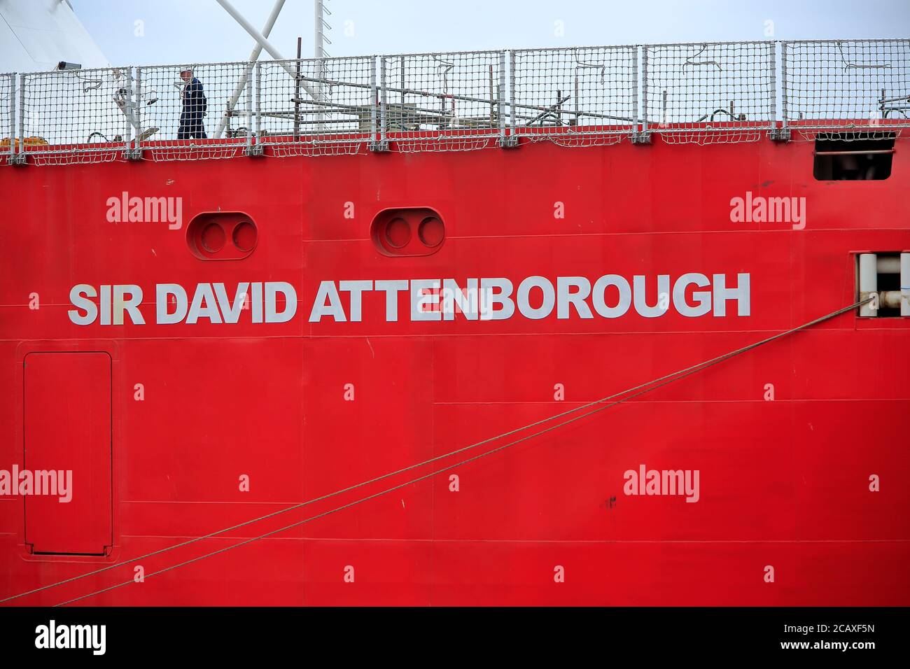Sir David Attenborough ship leaves Cammell Lairds Stock Photo - Alamy