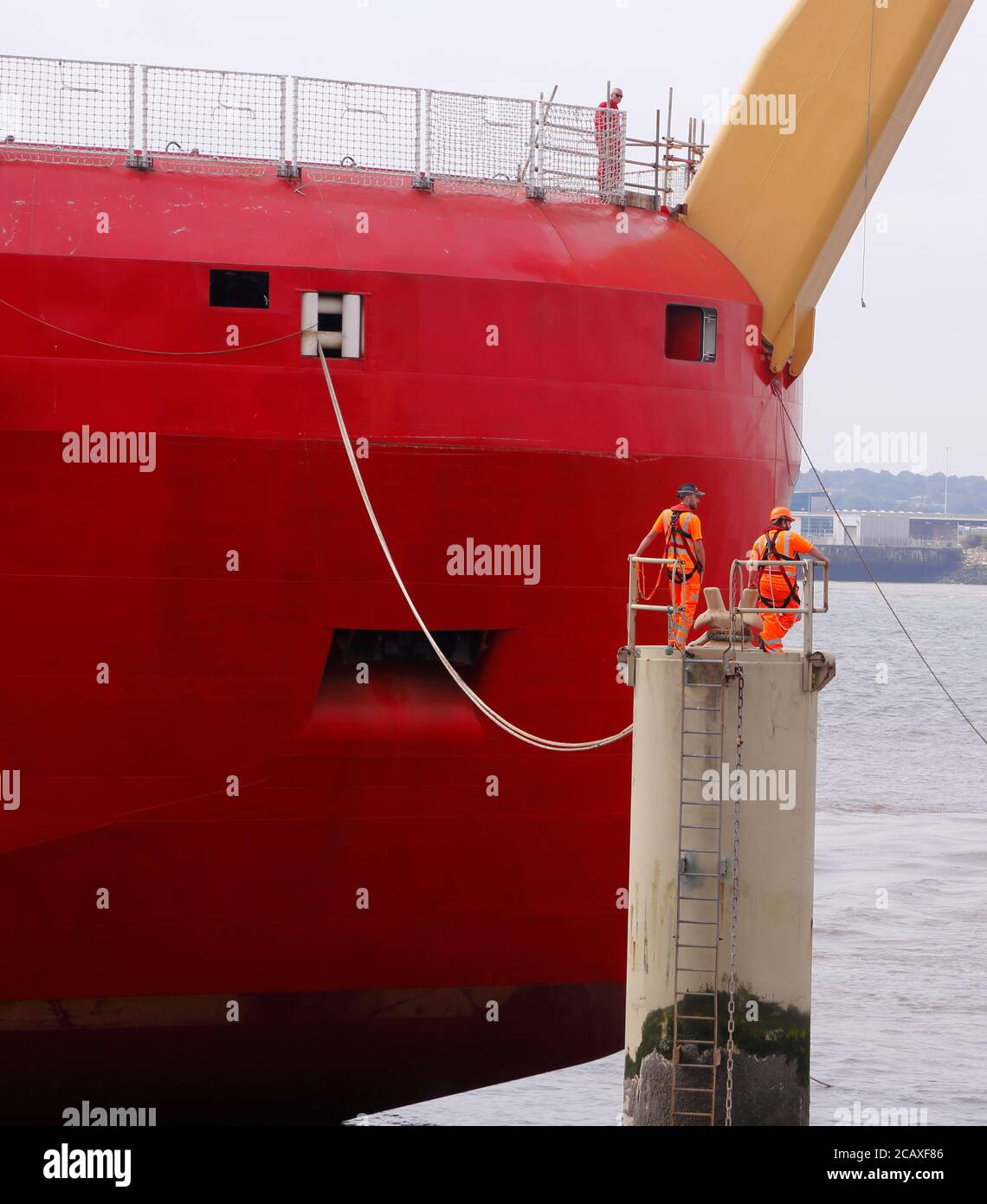 Sir David Attenborough ship leaves Cammell Lairds Stock Photo - Alamy