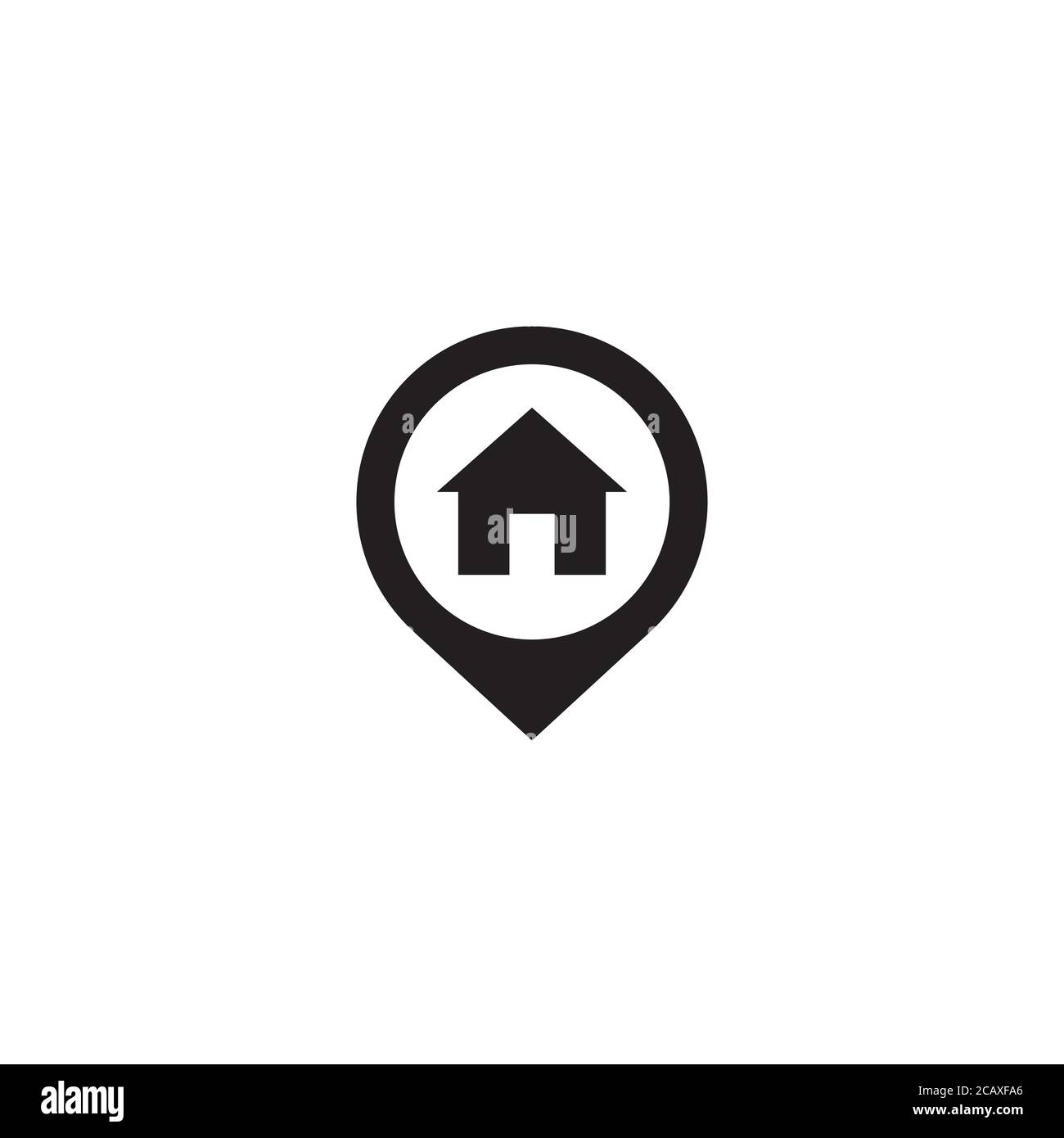 Location Mark and House logo / icon design Stock Vector Image & Art - Alamy
