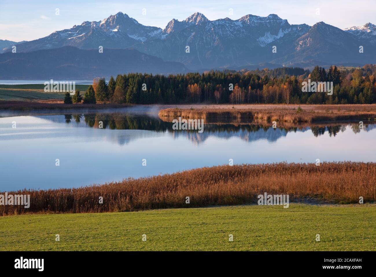 geography / travel, Germany, Bavaria, autumn on the Forggensee, Allgaeu ...
