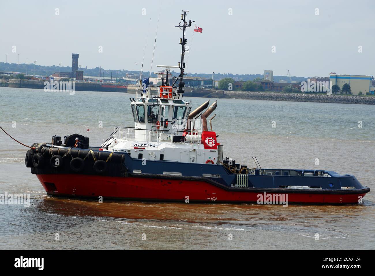 Sir David Attenborough ship leaves Cammell Lairds Stock Photo - Alamy