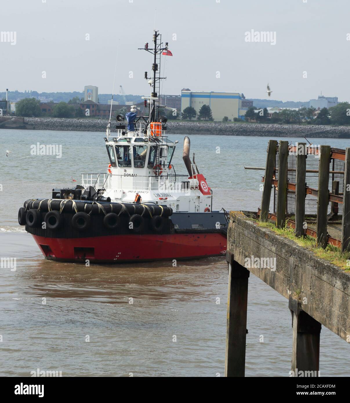 Sir David Attenborough ship leaves Cammell Lairds Stock Photo - Alamy