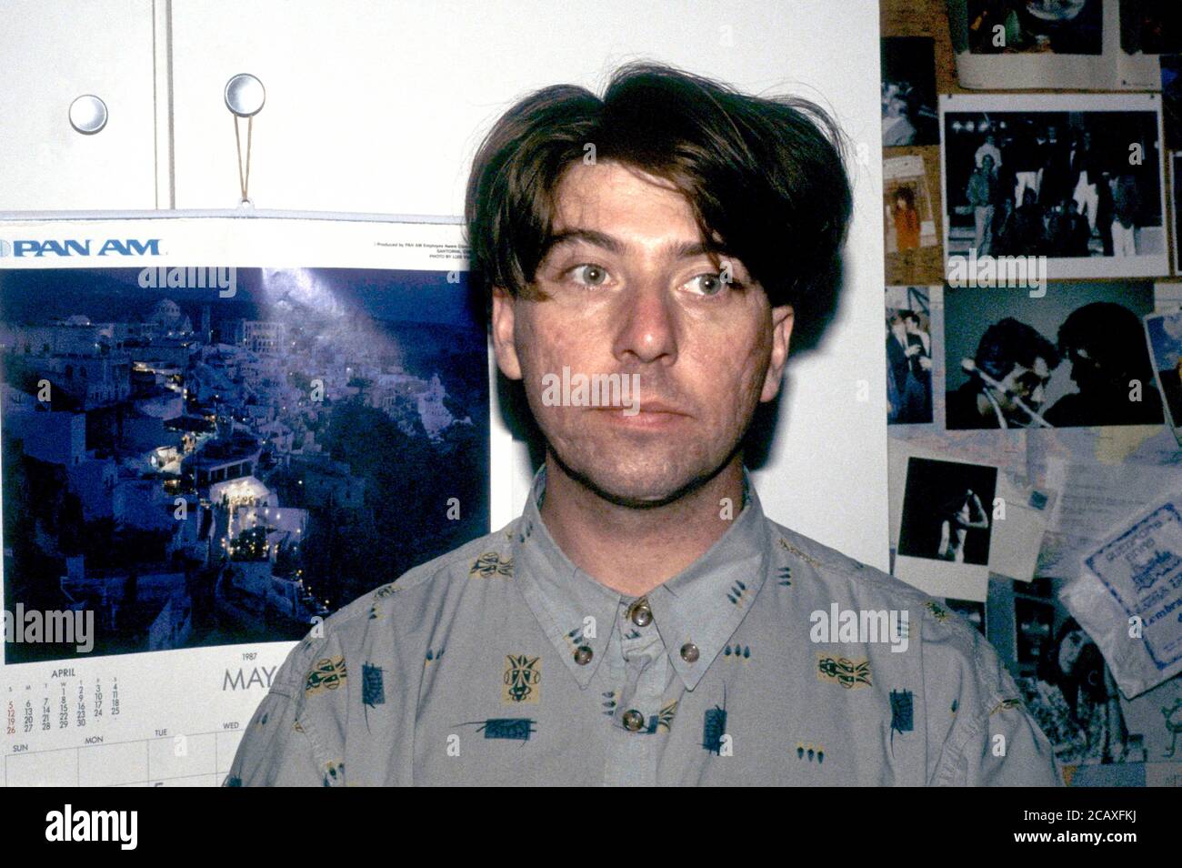 Will sergeant from Echo & the Bunnymen during an interview with WEA ...