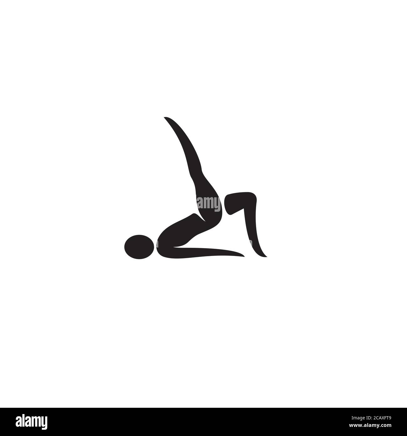 a simple Pilates logo / icon design Stock Vector Image & Art - Alamy