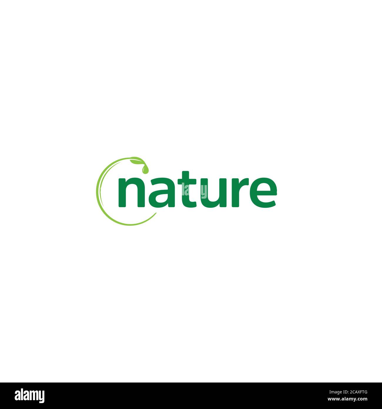 Nature logo or wordmark design Stock Vector Image & Art - Alamy