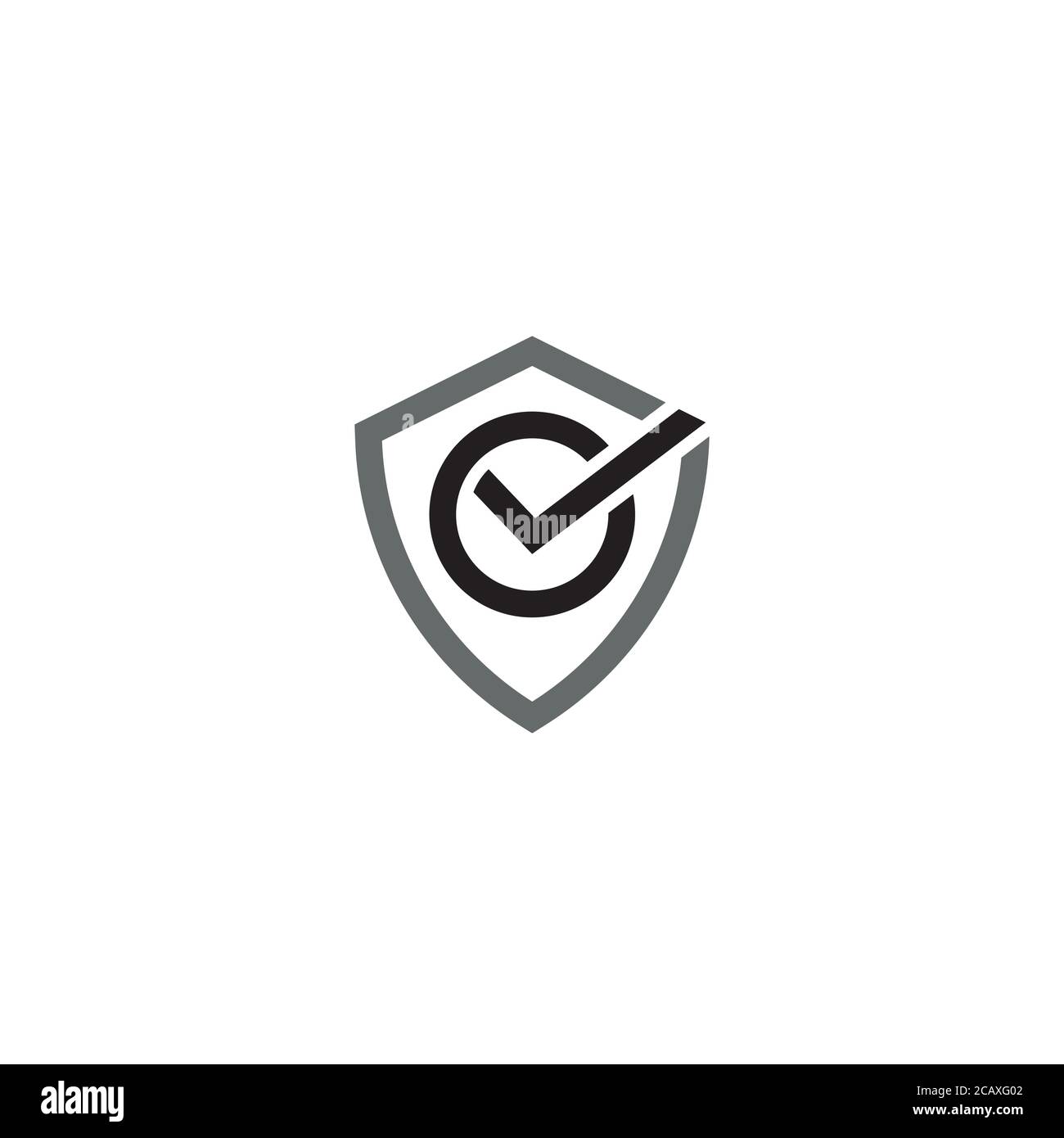 Shield and Check Mark logo / icon design Stock Vector Image & Art - Alamy