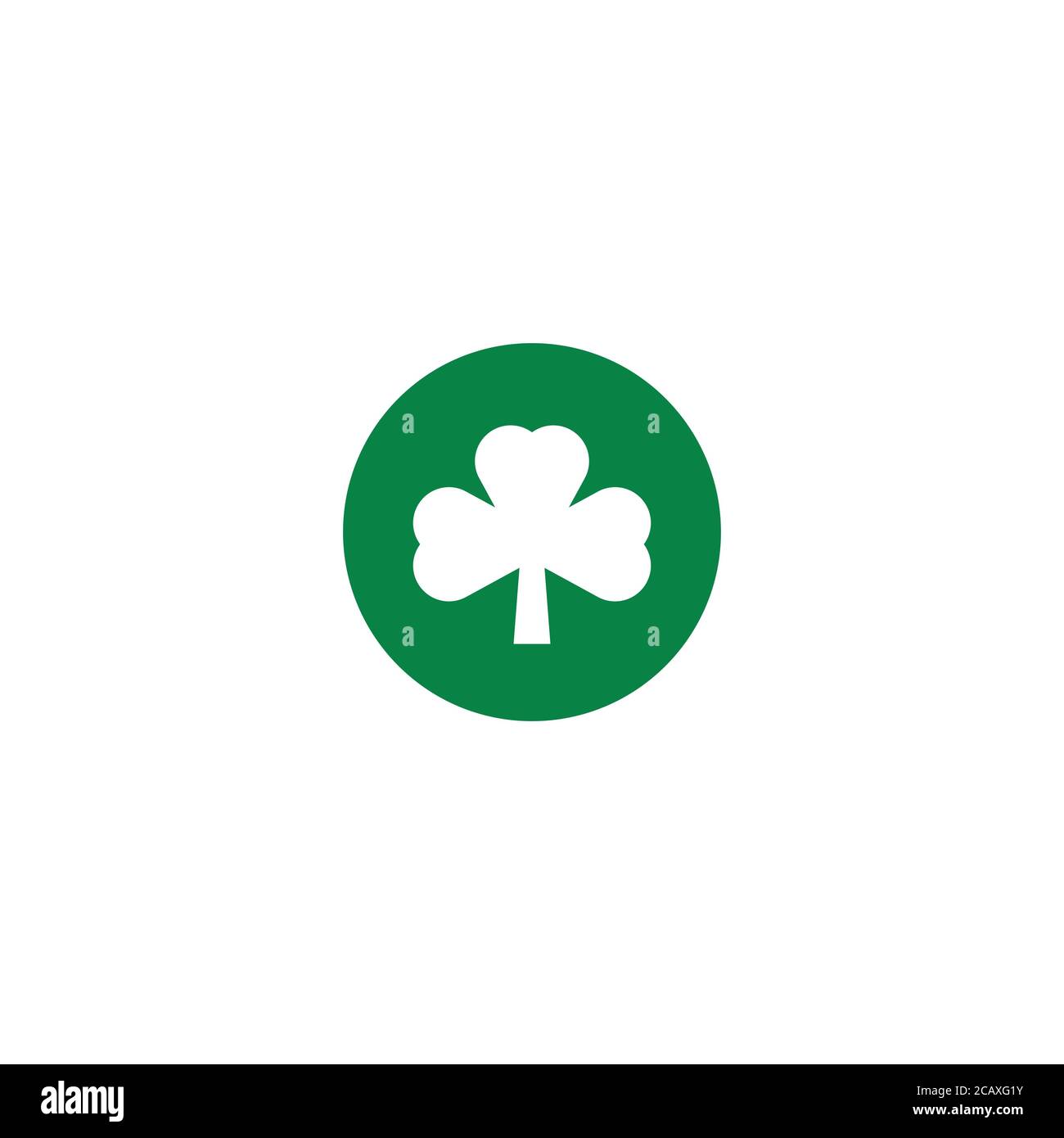 a simple Shamrock logo / icon design Stock Vector Image & Art - Alamy