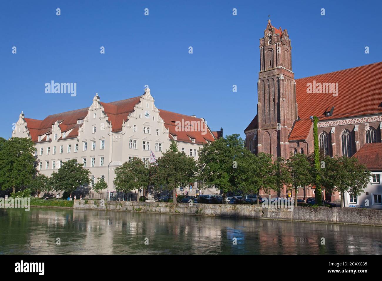 geography/travel, Germany, Bavaria, Landshut, with Church of the Holy ...