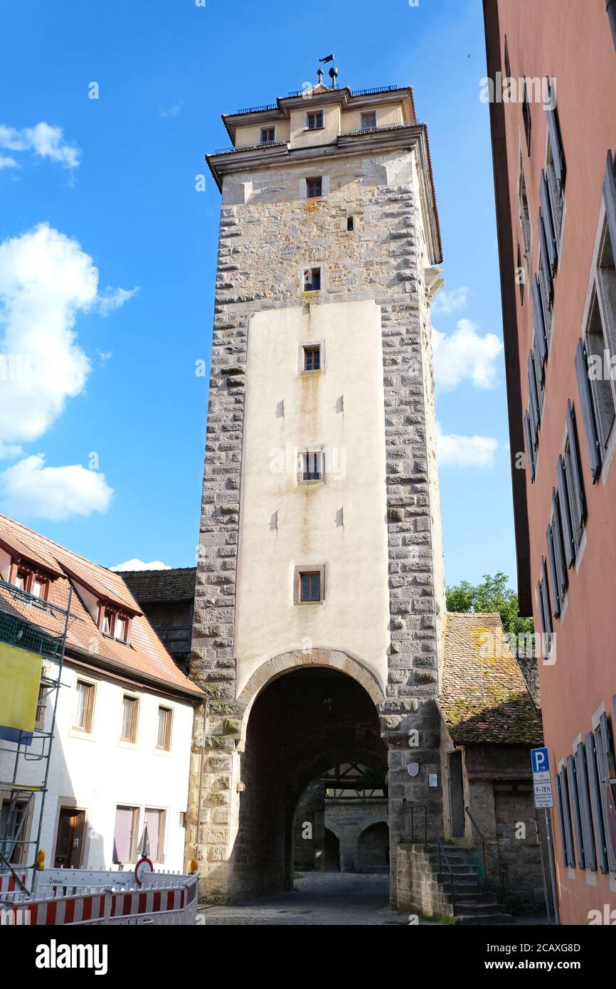 Rothenburg ob der Tauber Tower Stock Photo - Alamy
