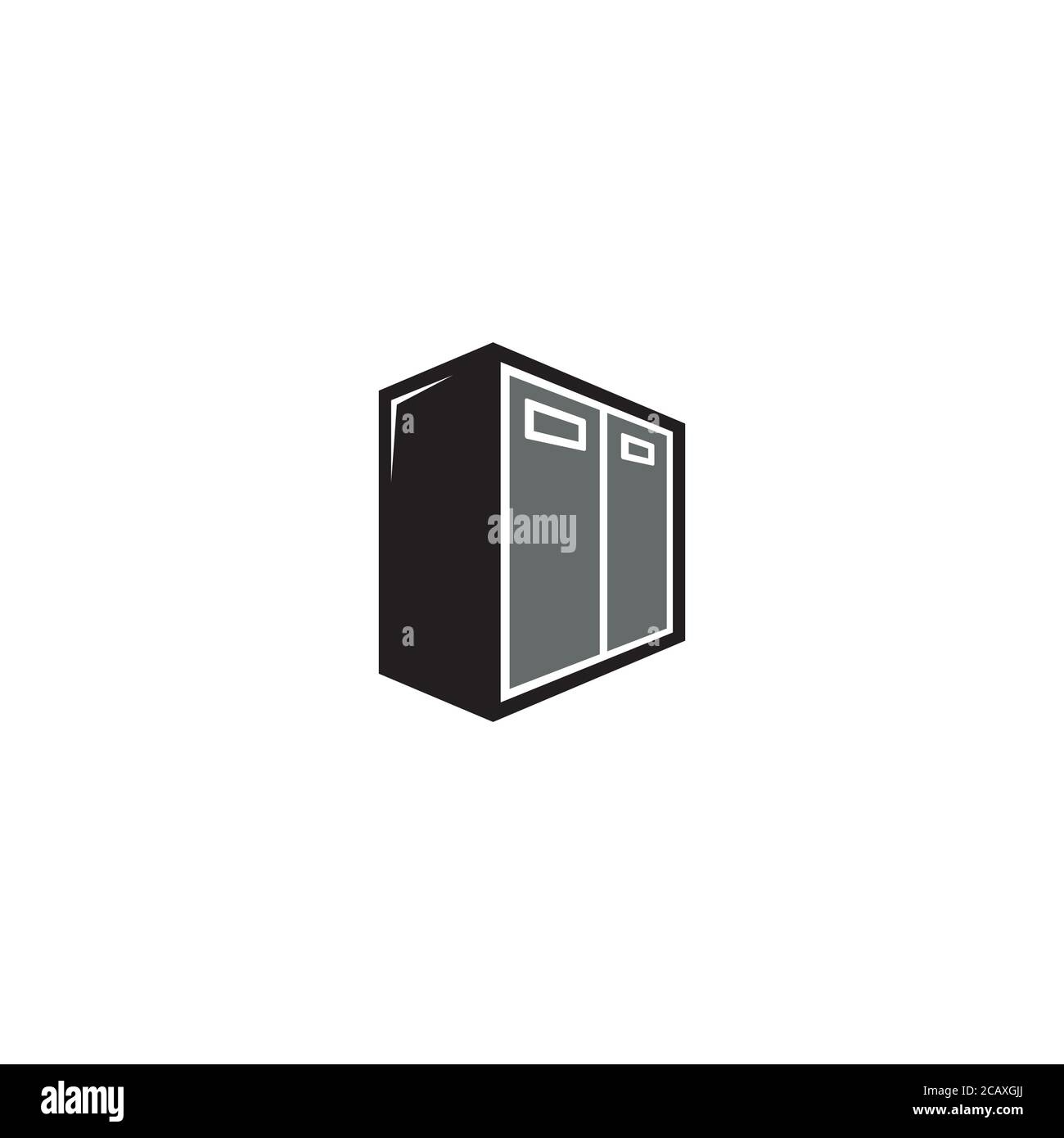 Gray lockers Stock Vector Images - Alamy