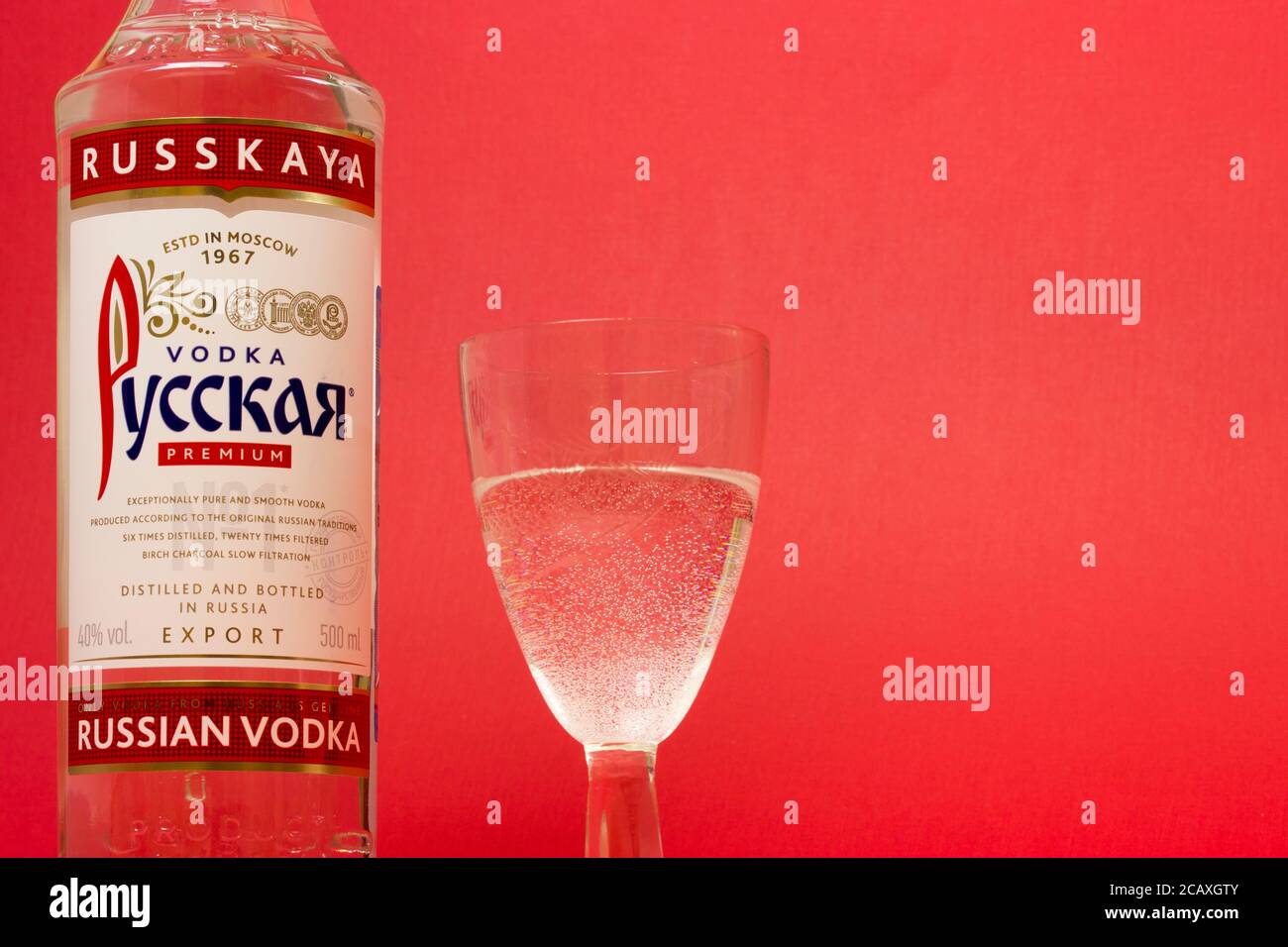 Russian vodka bottle hi-res stock photography and images - Alamy