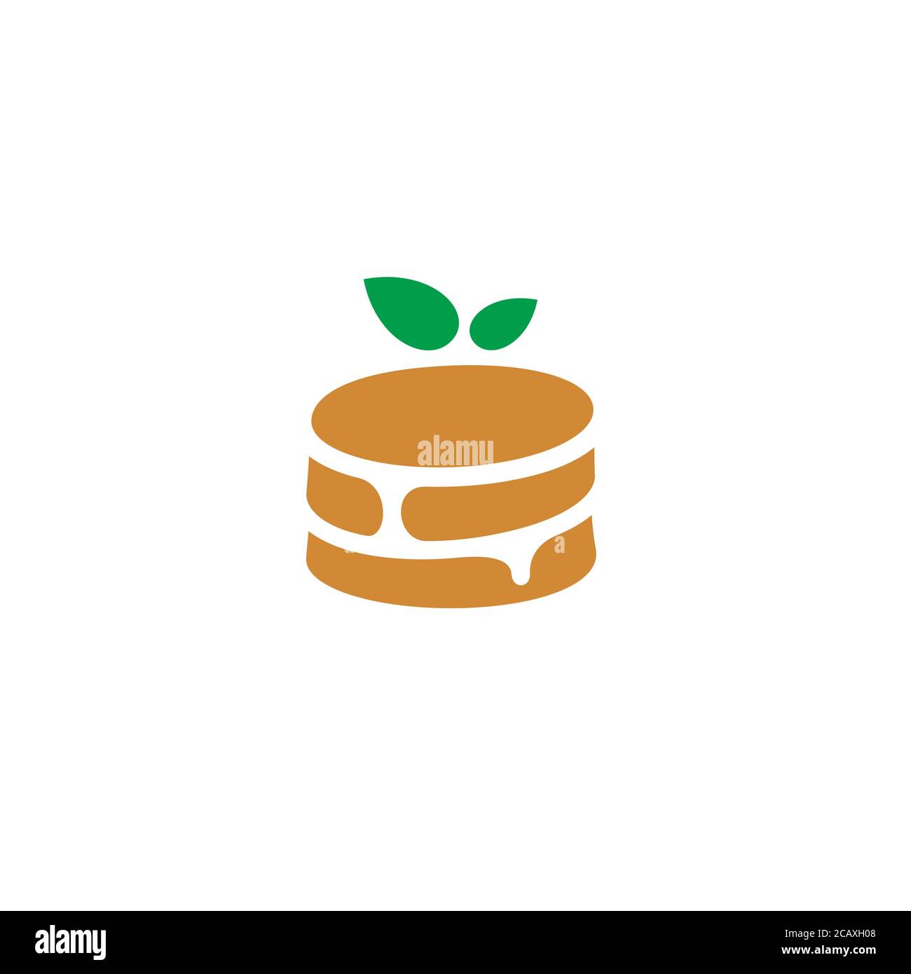 a simple Pancake logo / icon design Stock Vector Image & Art - Alamy