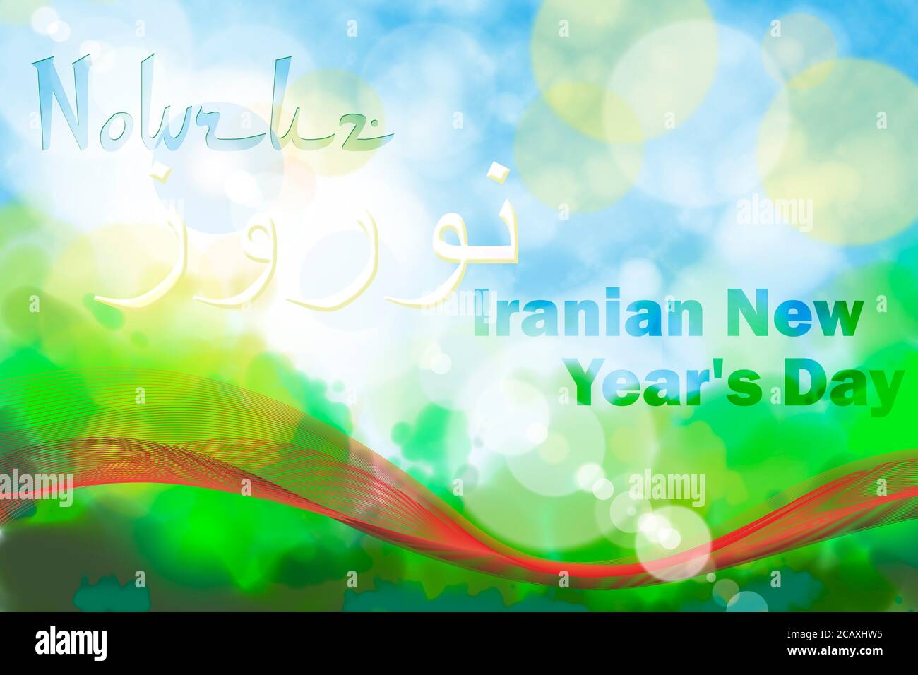Nowruz greeting. Novruz. Happy Persian New Year. Traditional spring ...