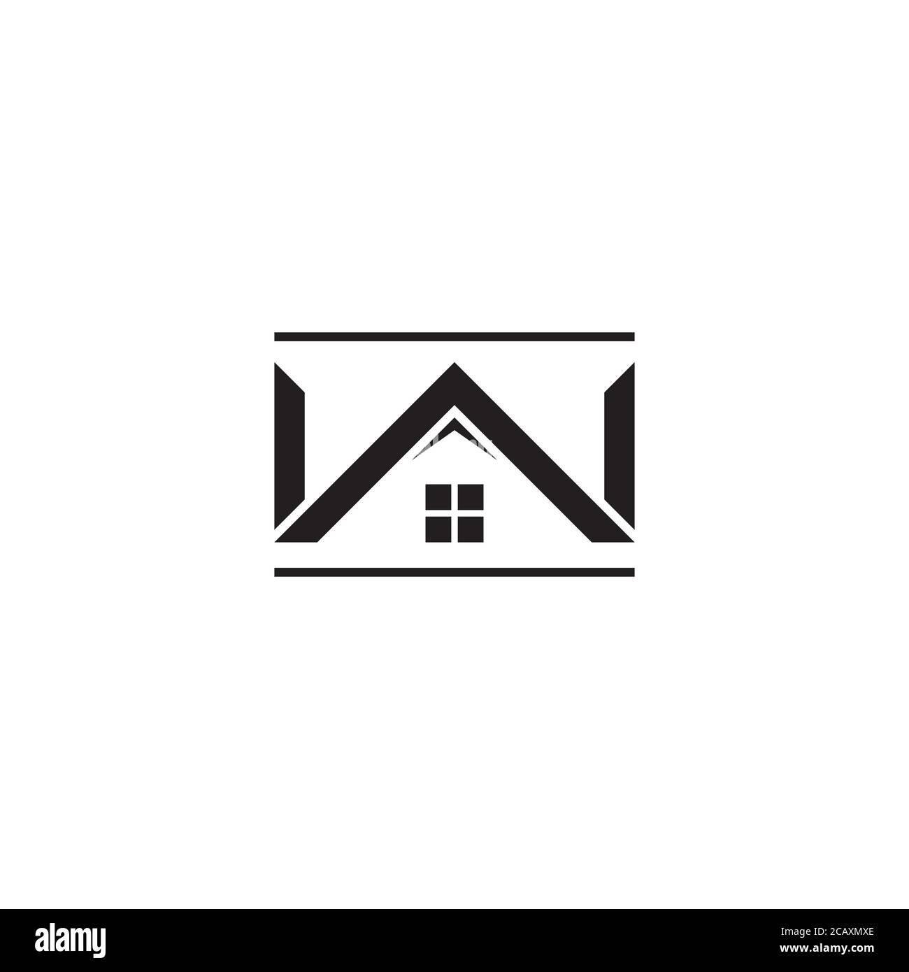 Letter W and House logo design Stock Vector Image & Art - Alamy