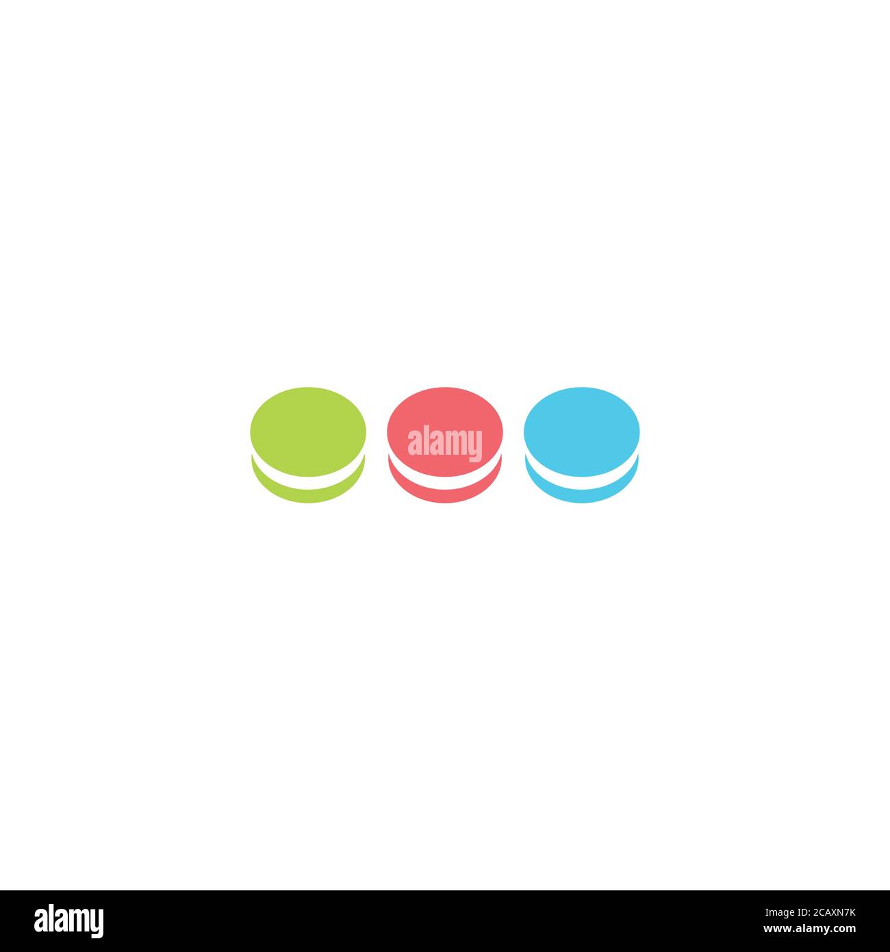 a simple Macarons logo / icon design Stock Vector Image & Art - Alamy