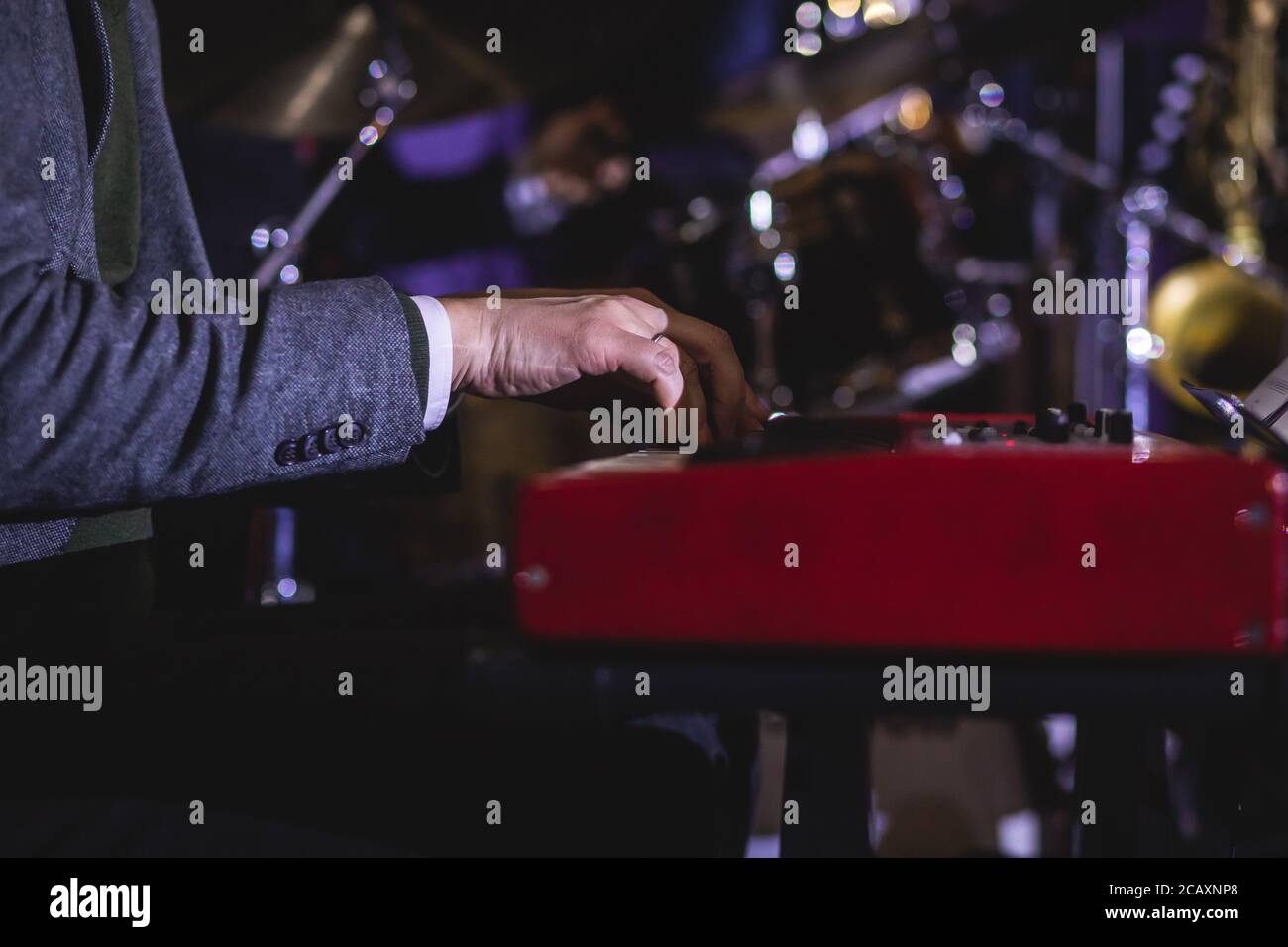 Young black man keyboards musician hi-res stock photography and images ...