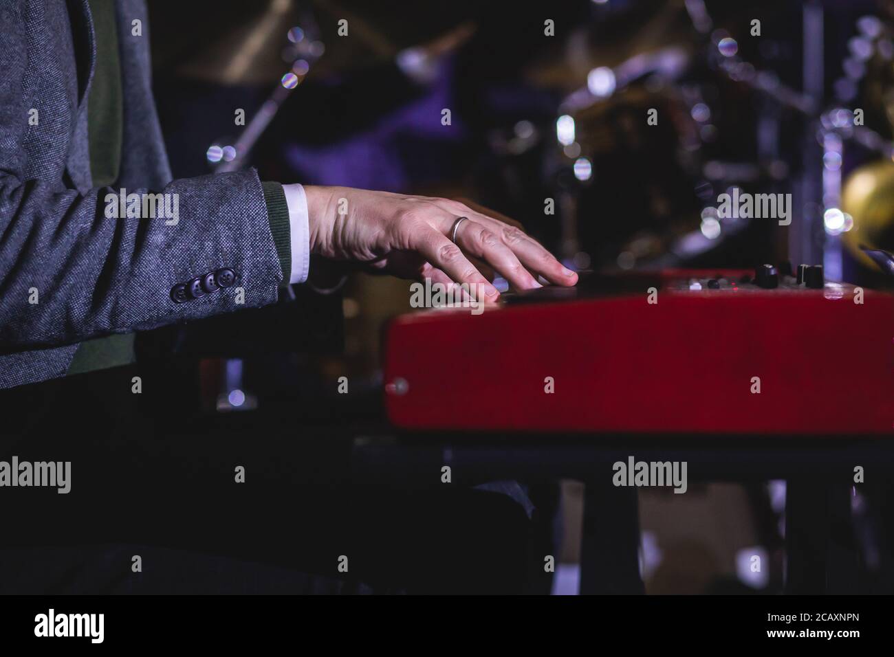 Young black man keyboards musician hi-res stock photography and images ...