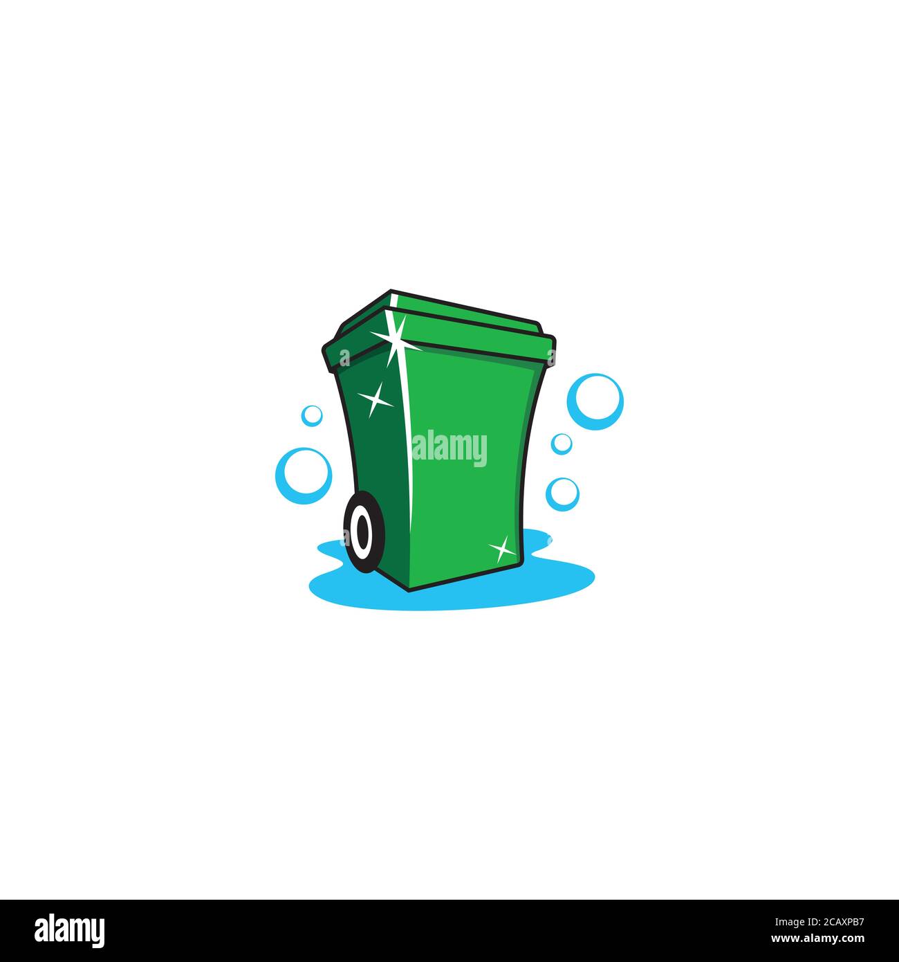 Trash Bin logo / icon design Stock Vector Image & Art - Alamy