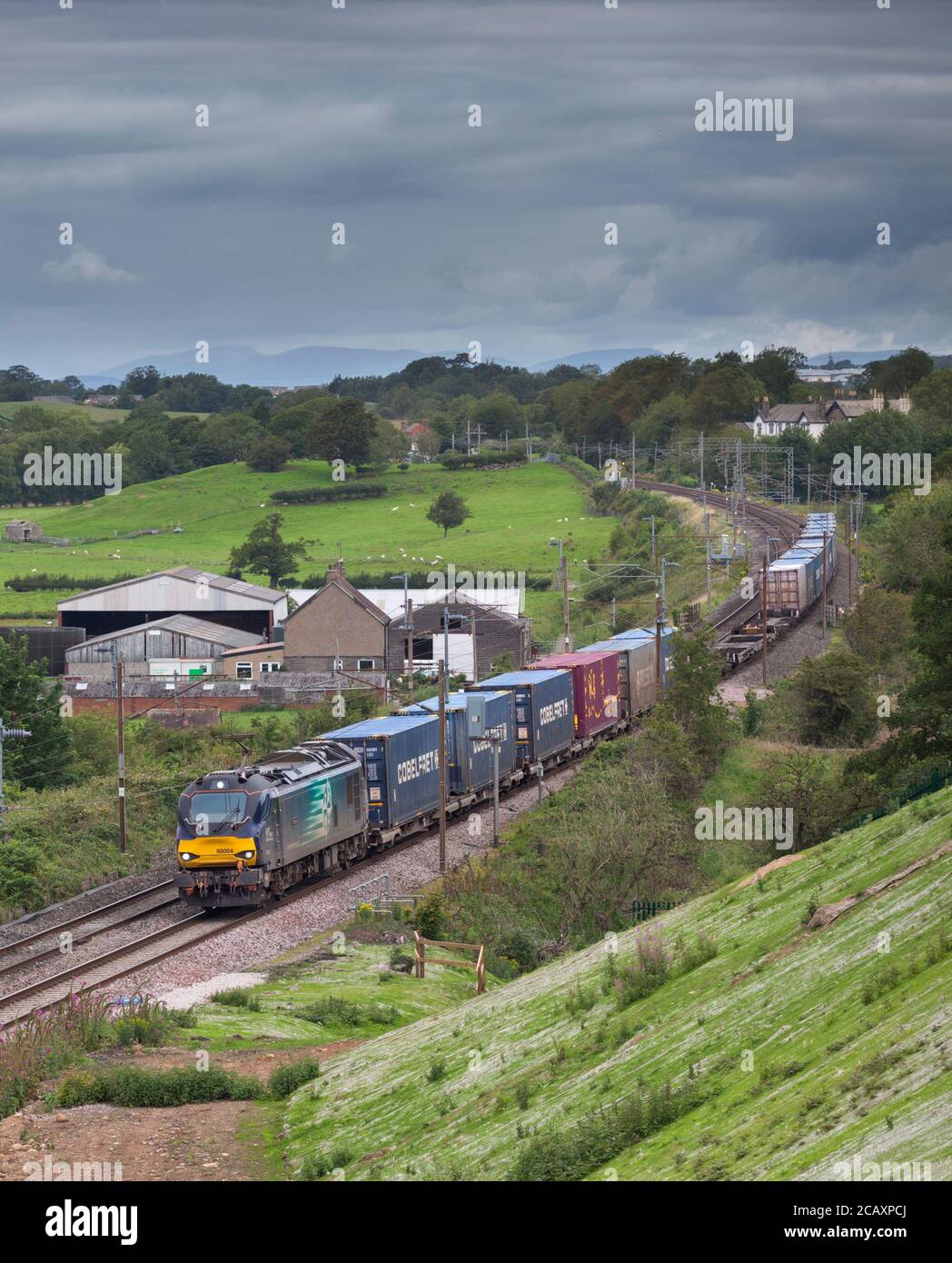 Fast container train hi-res stock photography and images - Alamy