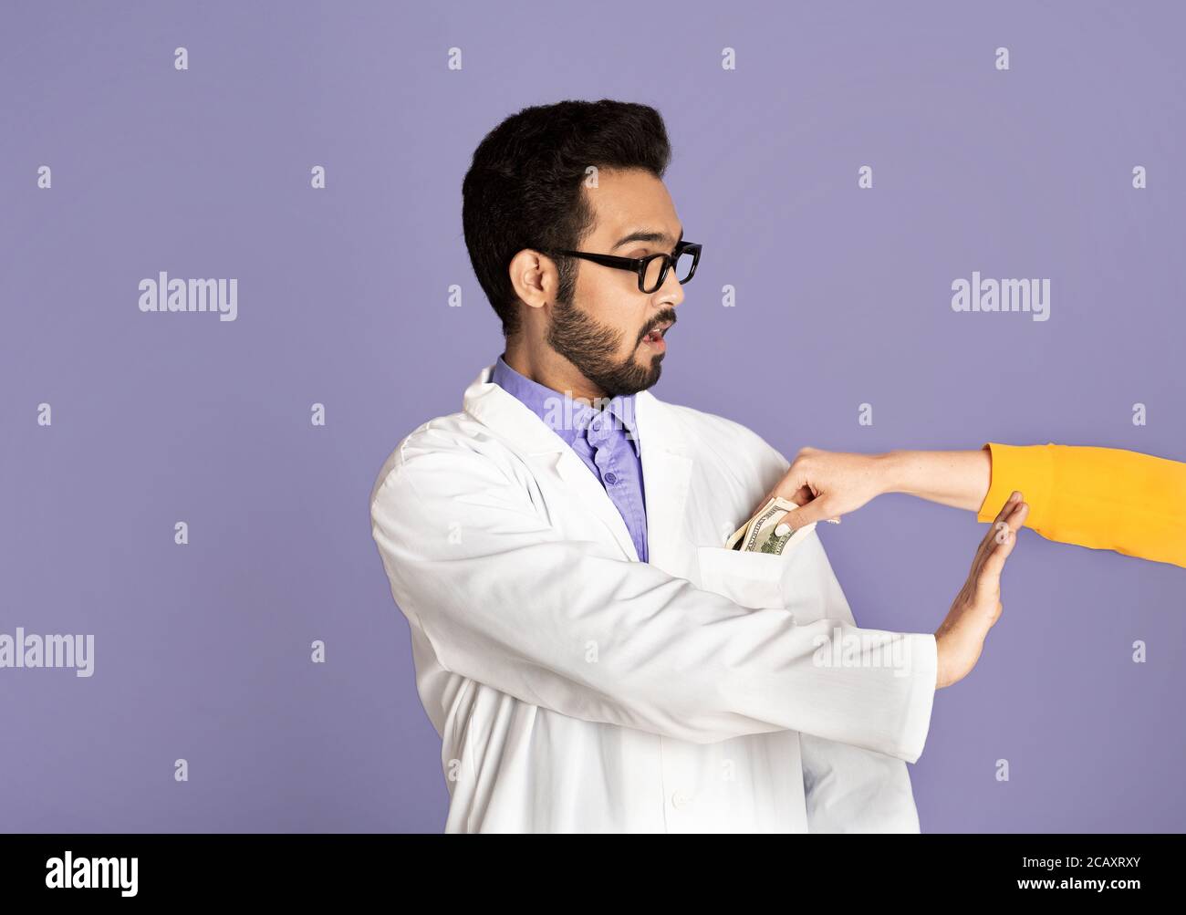 Indian business man saying no hi-res stock photography and images - Alamy