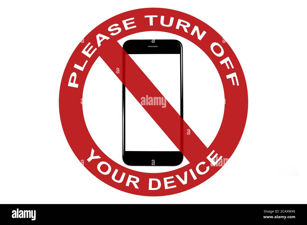 Cell Phone Prohibition Sign High Resolution Stock Photography and ...