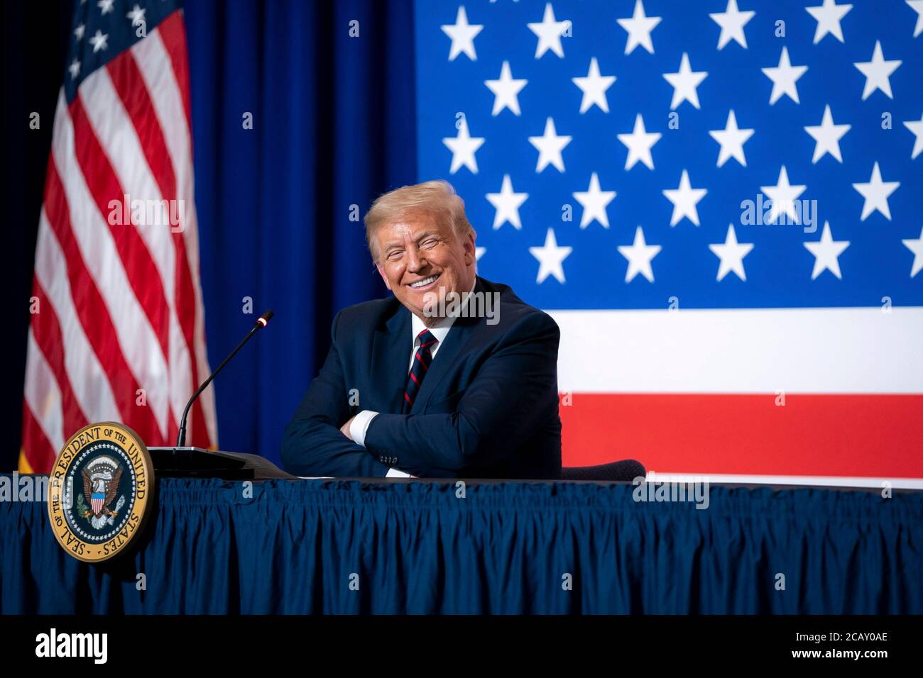 Donald trump smiling hi-res stock photography and images - Alamy