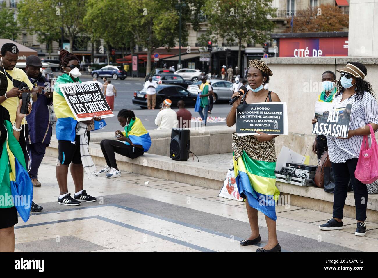 Gabon france flag hi-res stock photography and images - Alamy