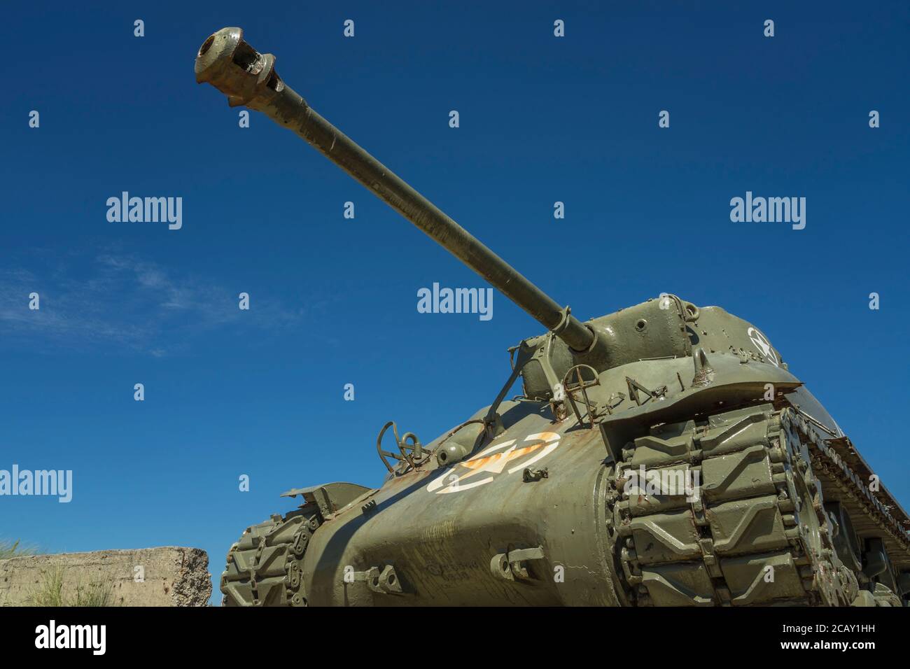 Historic american Sherman tank Stock Photo - Alamy
