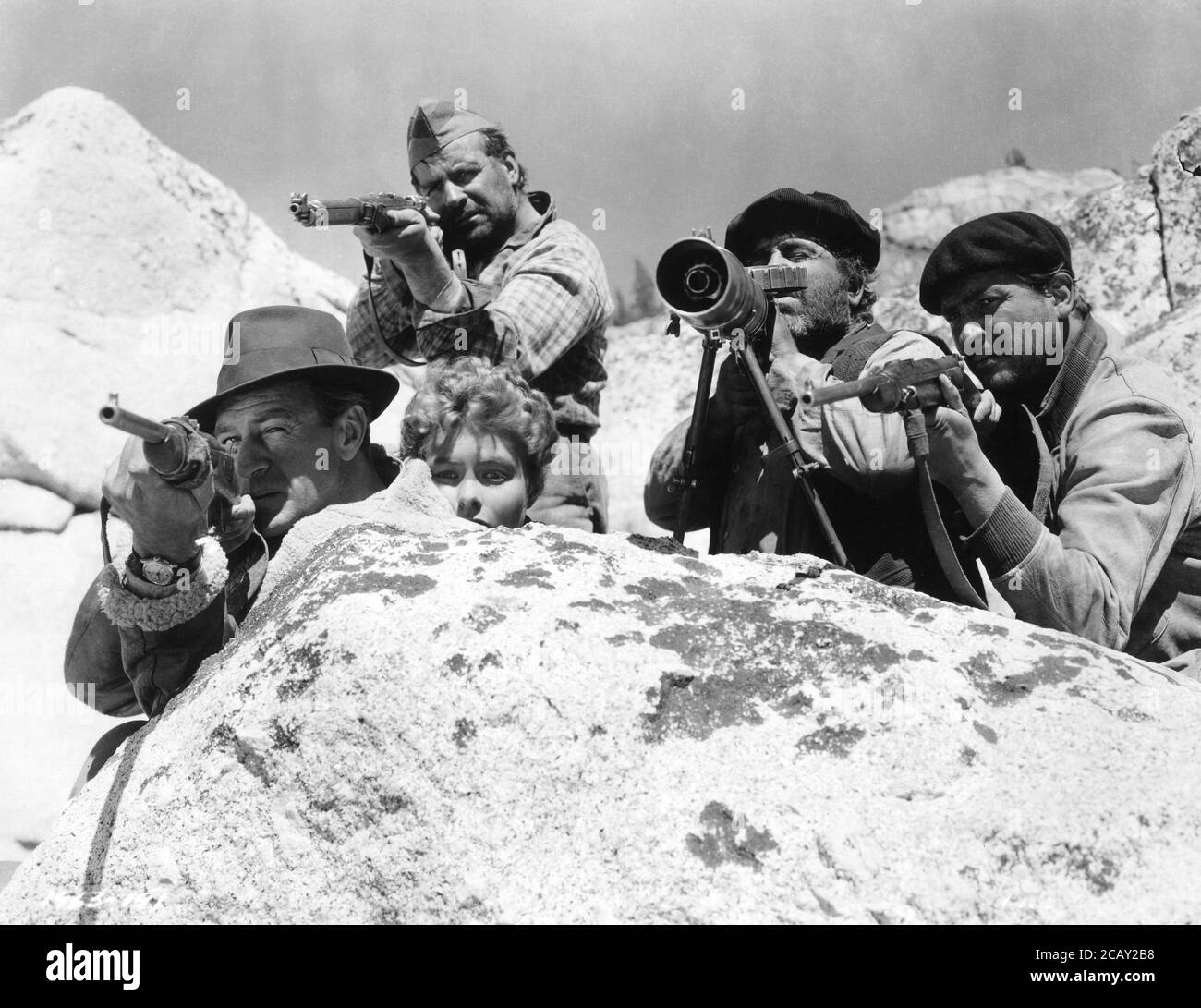 GARY COOPER INGRID BERGMAN and AKIM TAMIROFF in FOR WHOM THE BELL TOLLS ...