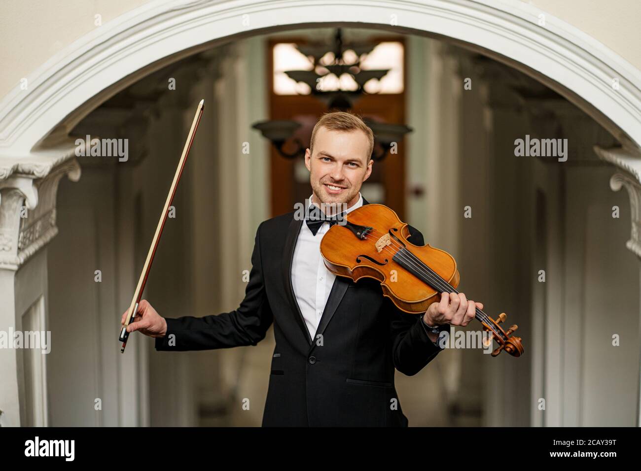 awesome musician with violin, classical music performer professionally ...