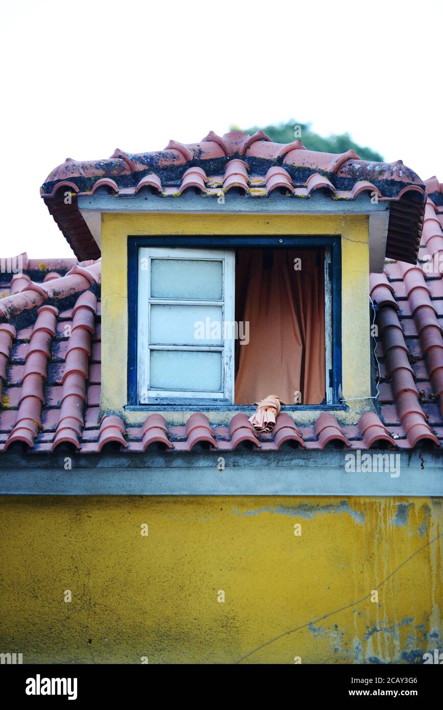 Attic with open window hi-res stock photography and images - Alamy