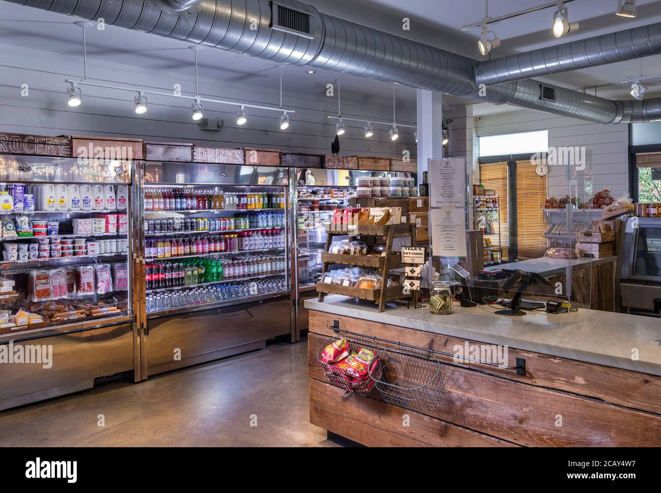 Small local food market, Philadelphia, USA Stock Photo - Alamy